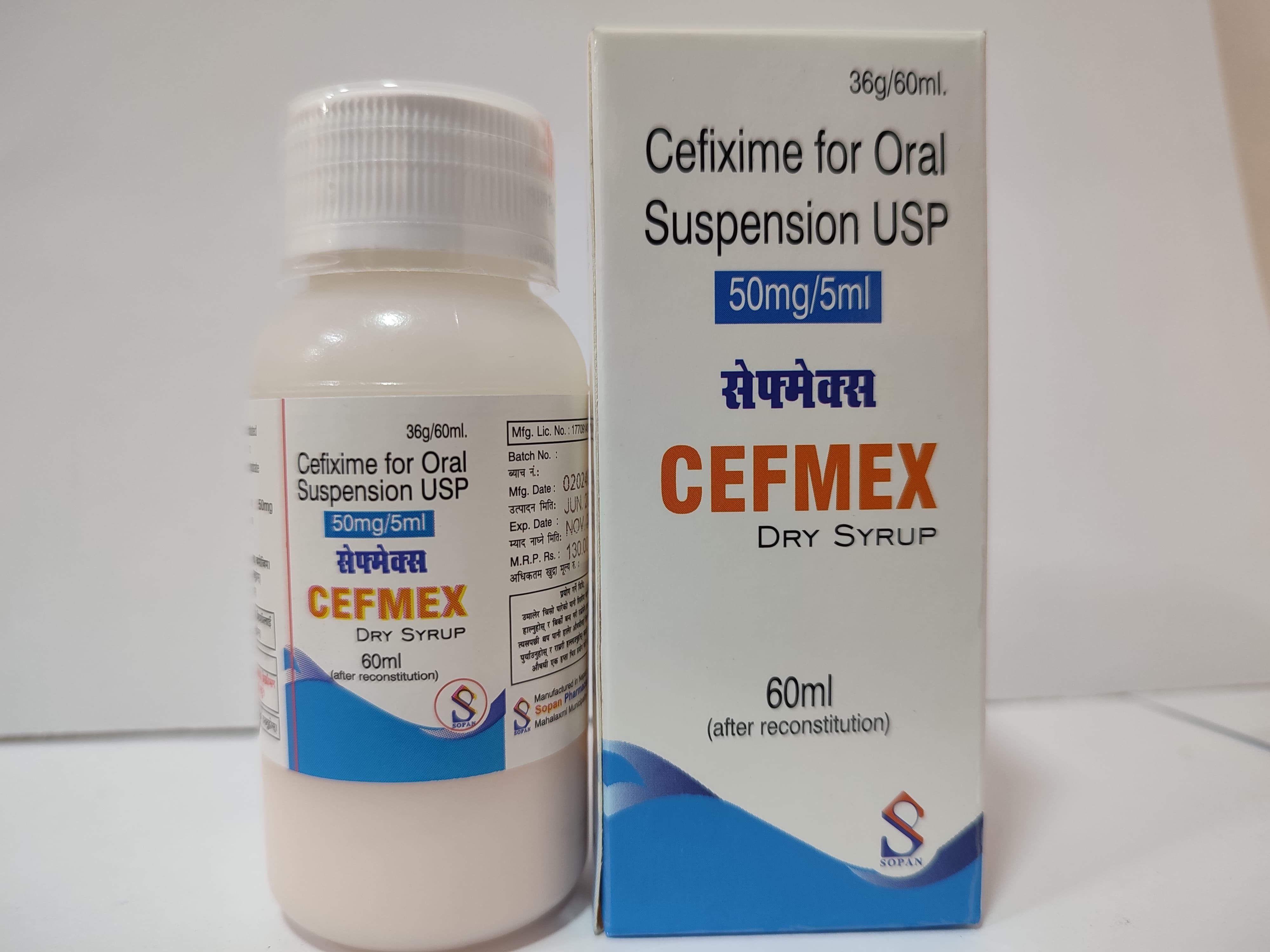 CEFMEX SUSPENSION - Sopan Pharmaceuticals